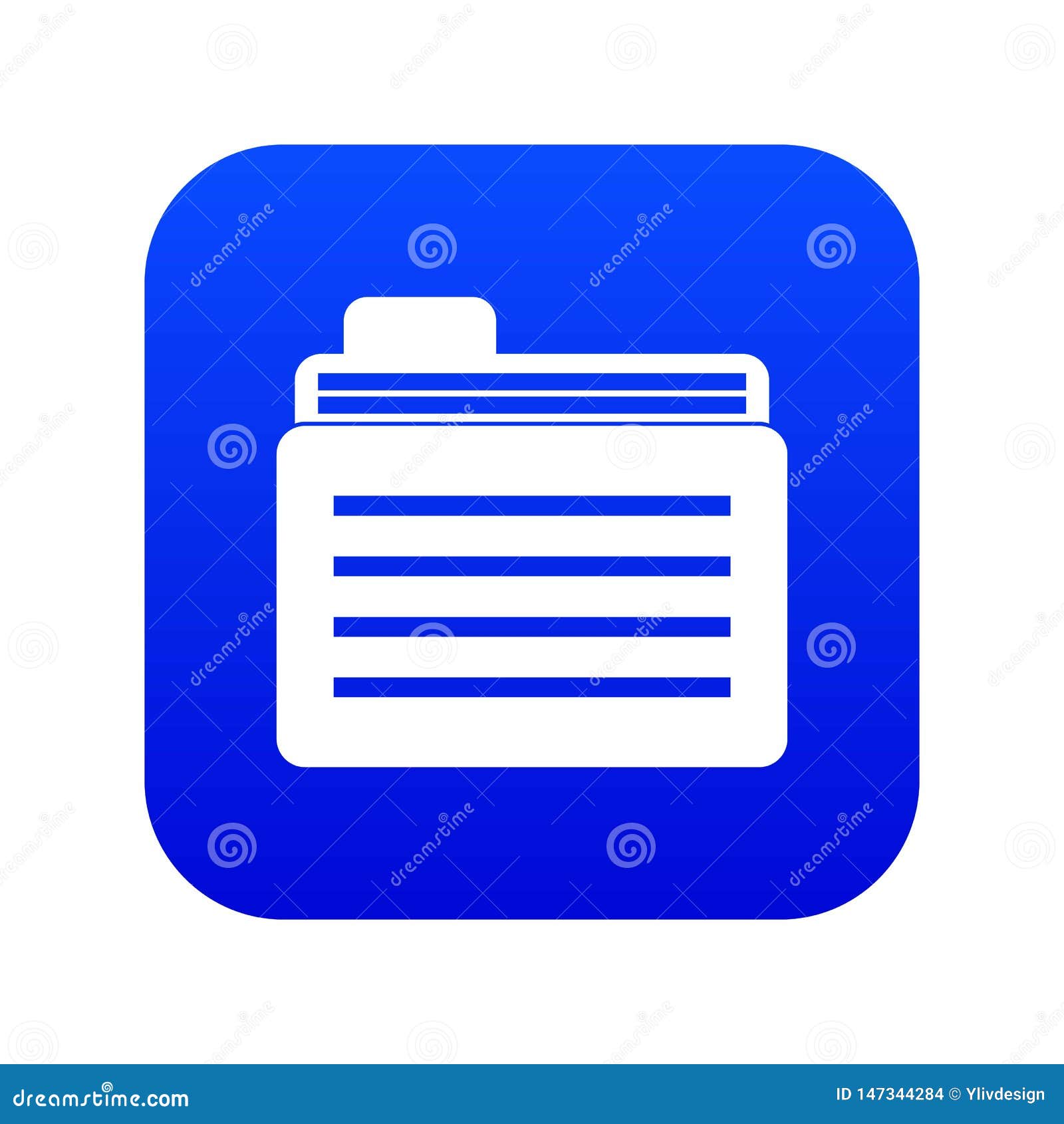 File Folder Icon Digital Blue Stock Vector - Illustration of icon, open ...