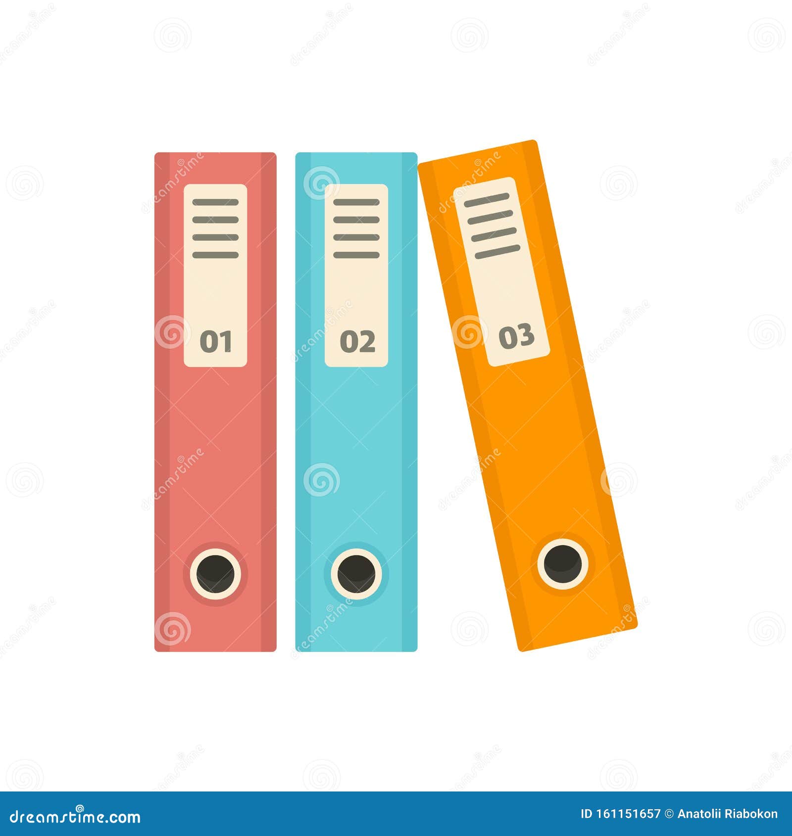 File Folder Icon, Flat Style Stock Vector - Illustration of copy ...