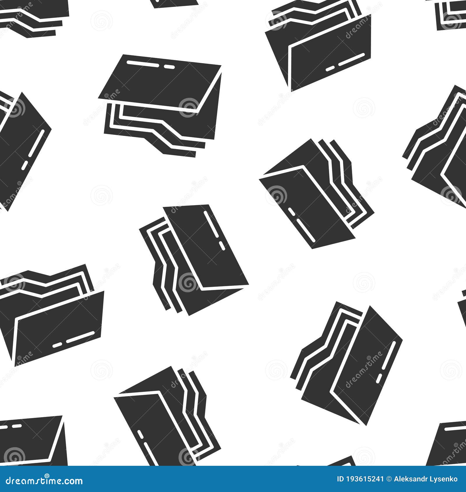 File Folder Icon in Flat Style. Documents Archive Vector Illustration ...