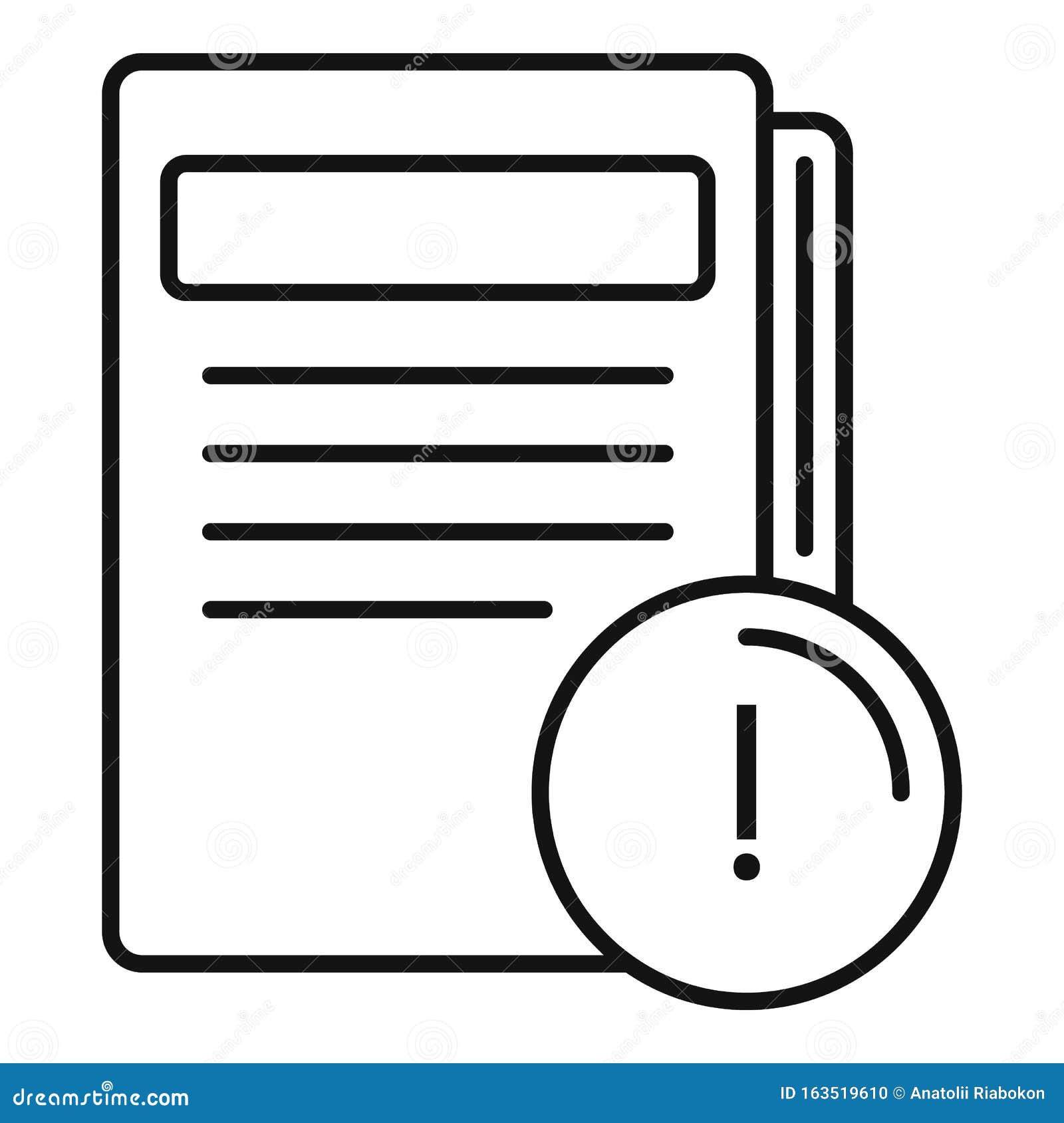 File Folder Icon, Outline Style Stock Vector - Illustration of ...
