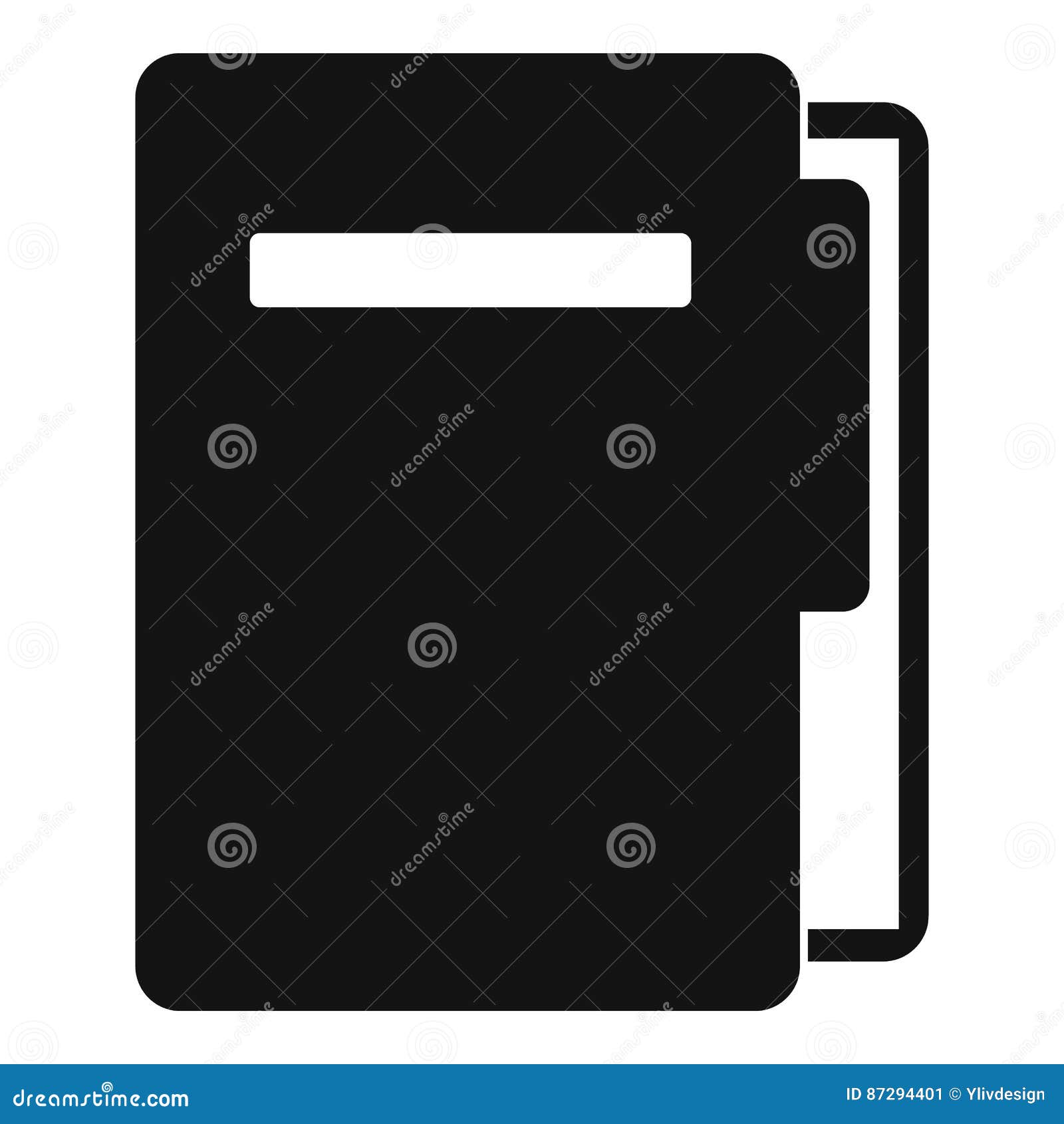 File Folder Icon, Simple Style Stock Vector - Illustration of ...