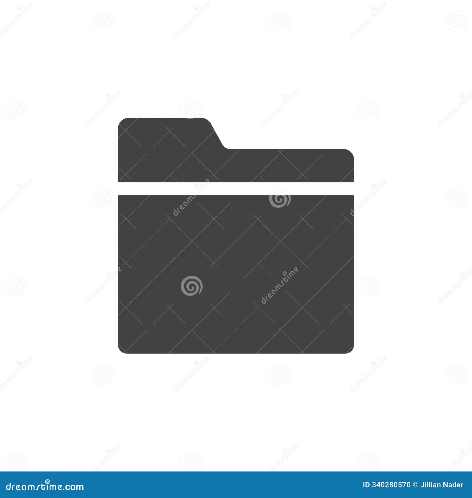 File Folder Icon Simple Vector Symbol Stock Vector - Illustration of ...