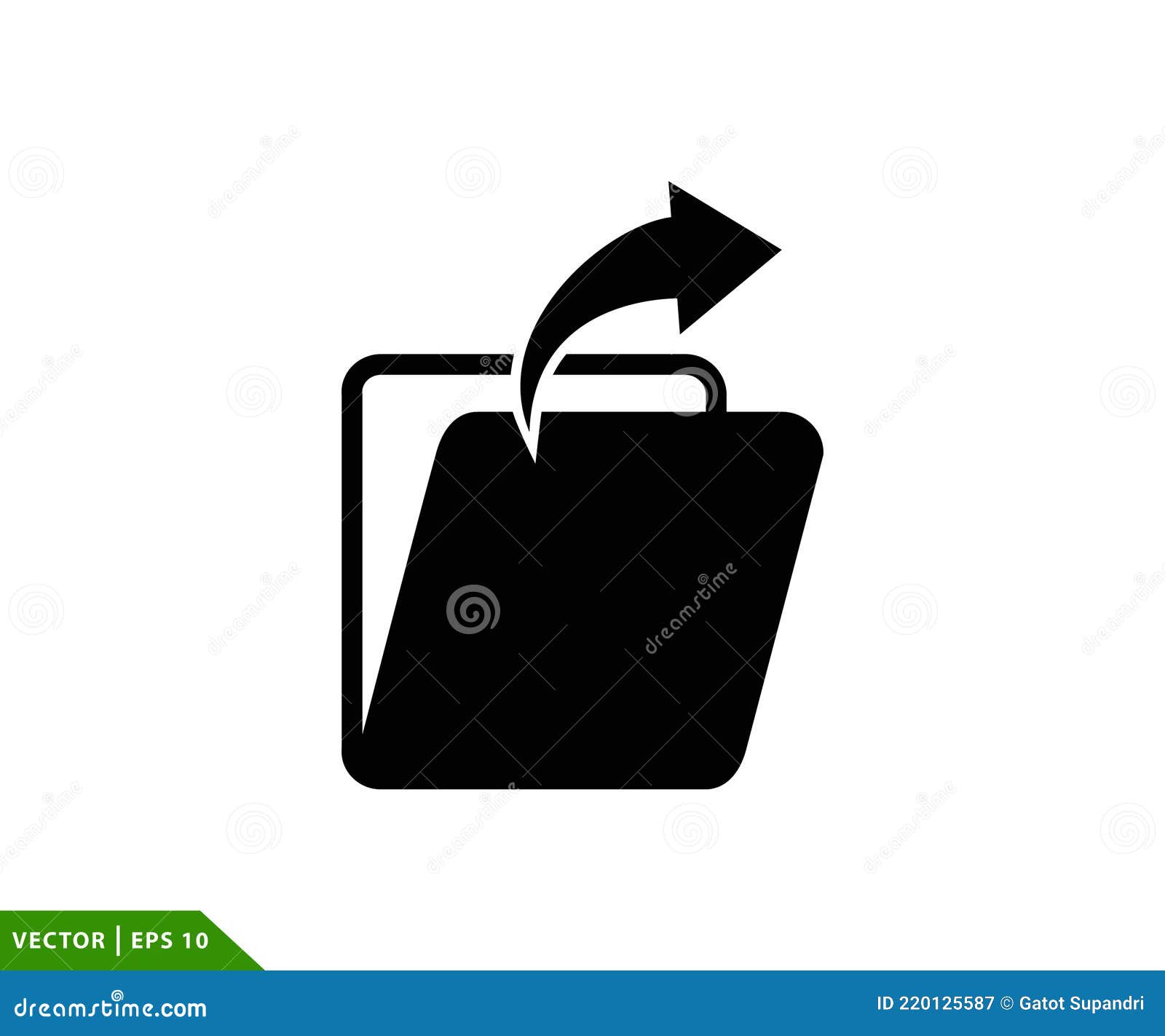 File Folder Icon Vector Logo Design Template Stock Vector ...