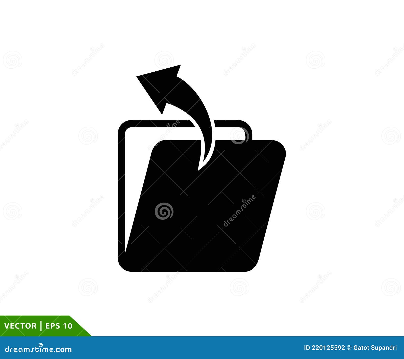 File Folder Icon Vector Logo Design Template Stock Vector ...