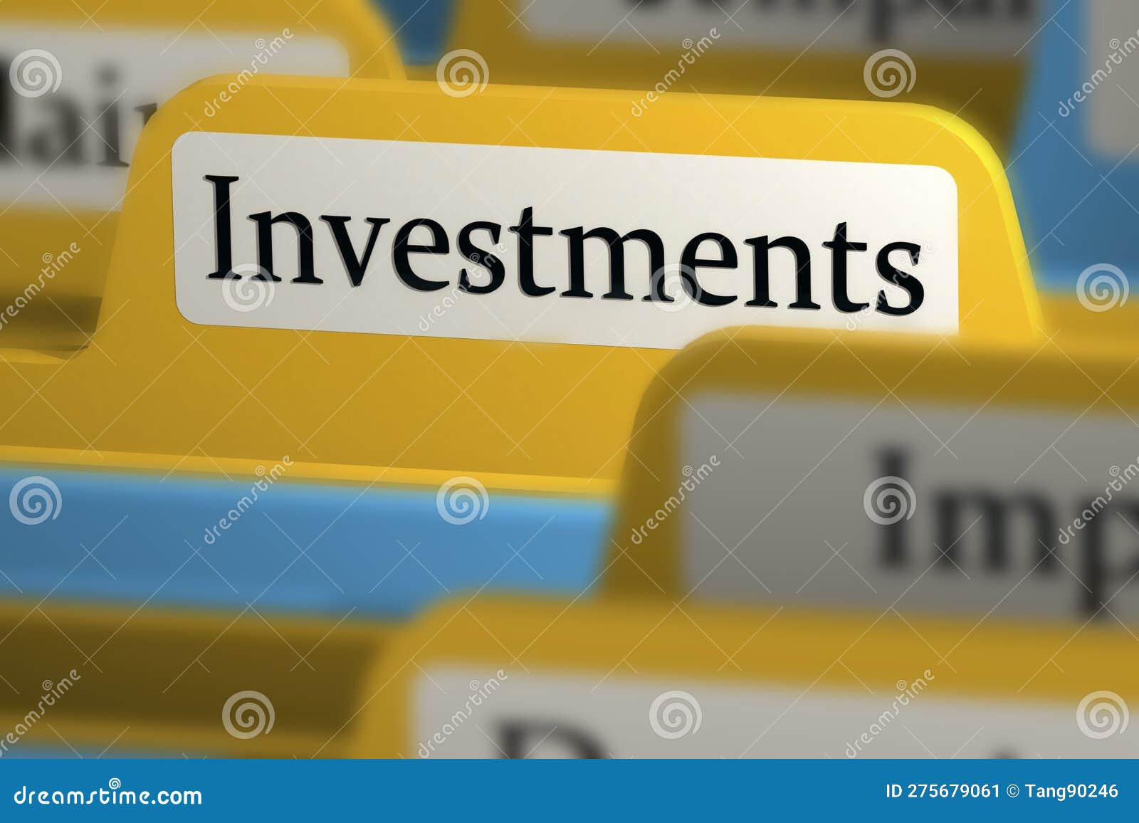 Investments File Showing Growing Wealth Royalty-Free Stock Photo ...