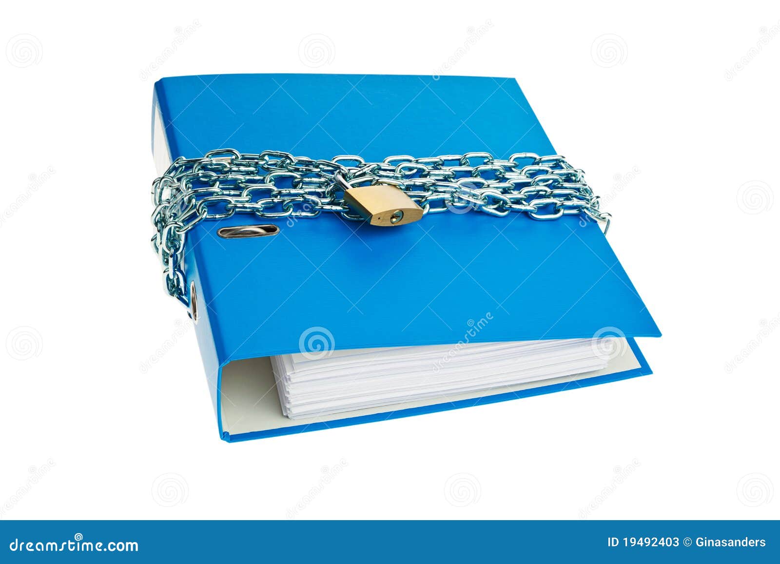 File Folder Locked with Chain Stock Image - Image of private, data ...