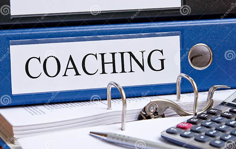 File Folder Marked Coaching Stock Photo - Image of business, coaching ...
