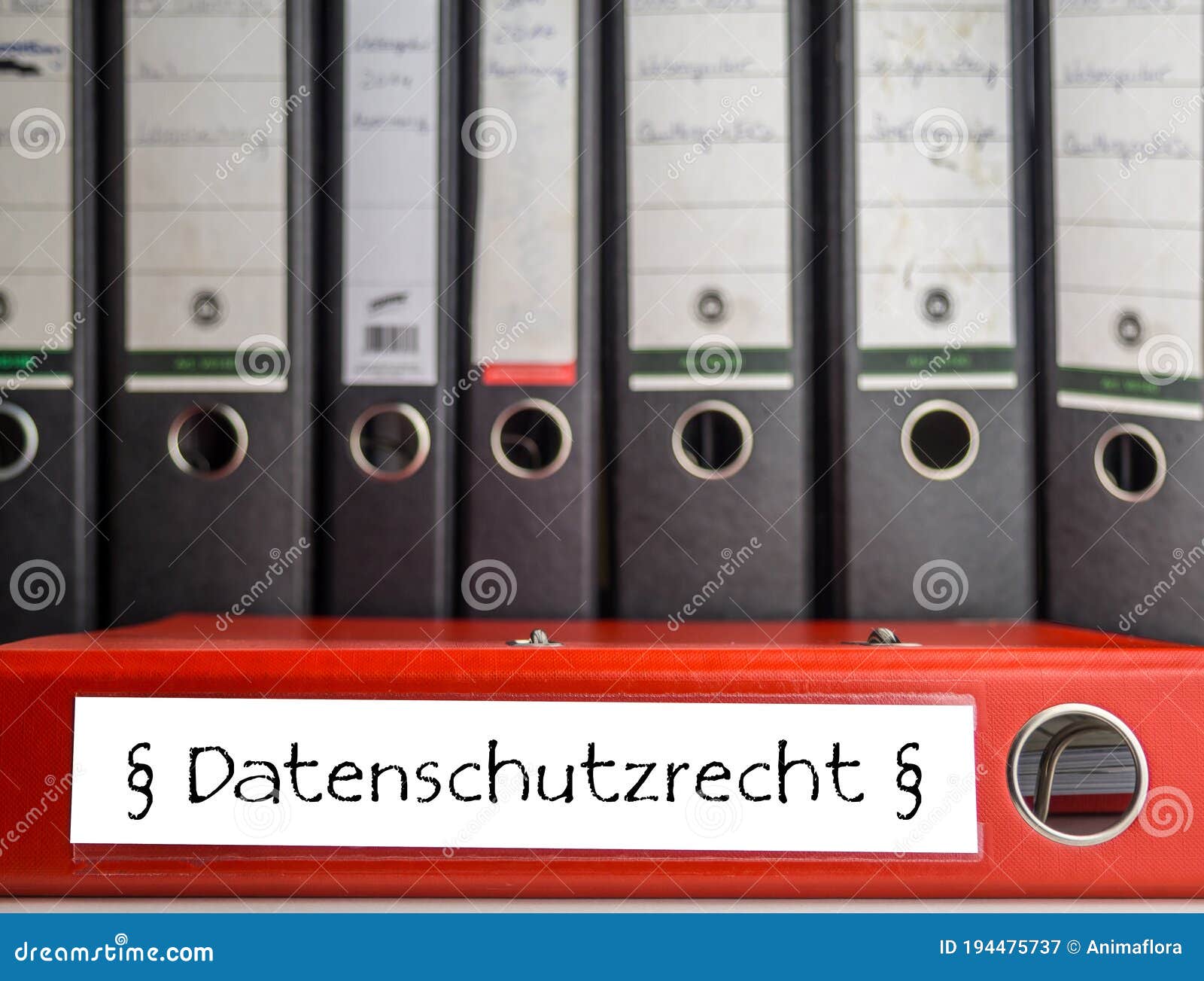 File Folder Privacy Policy in German Stock Image - Image of document ...