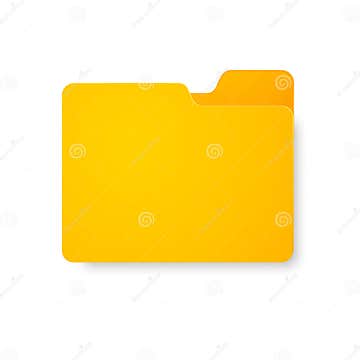 File Folder. Realistic Rendering of File Folder on Isolated White ...