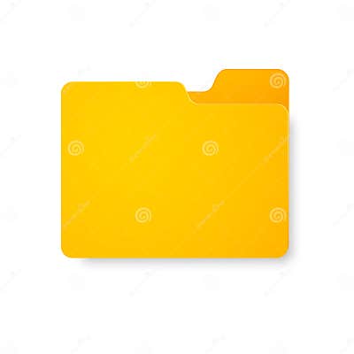 File Folder. Realistic Rendering of File Folder on Isolated White ...