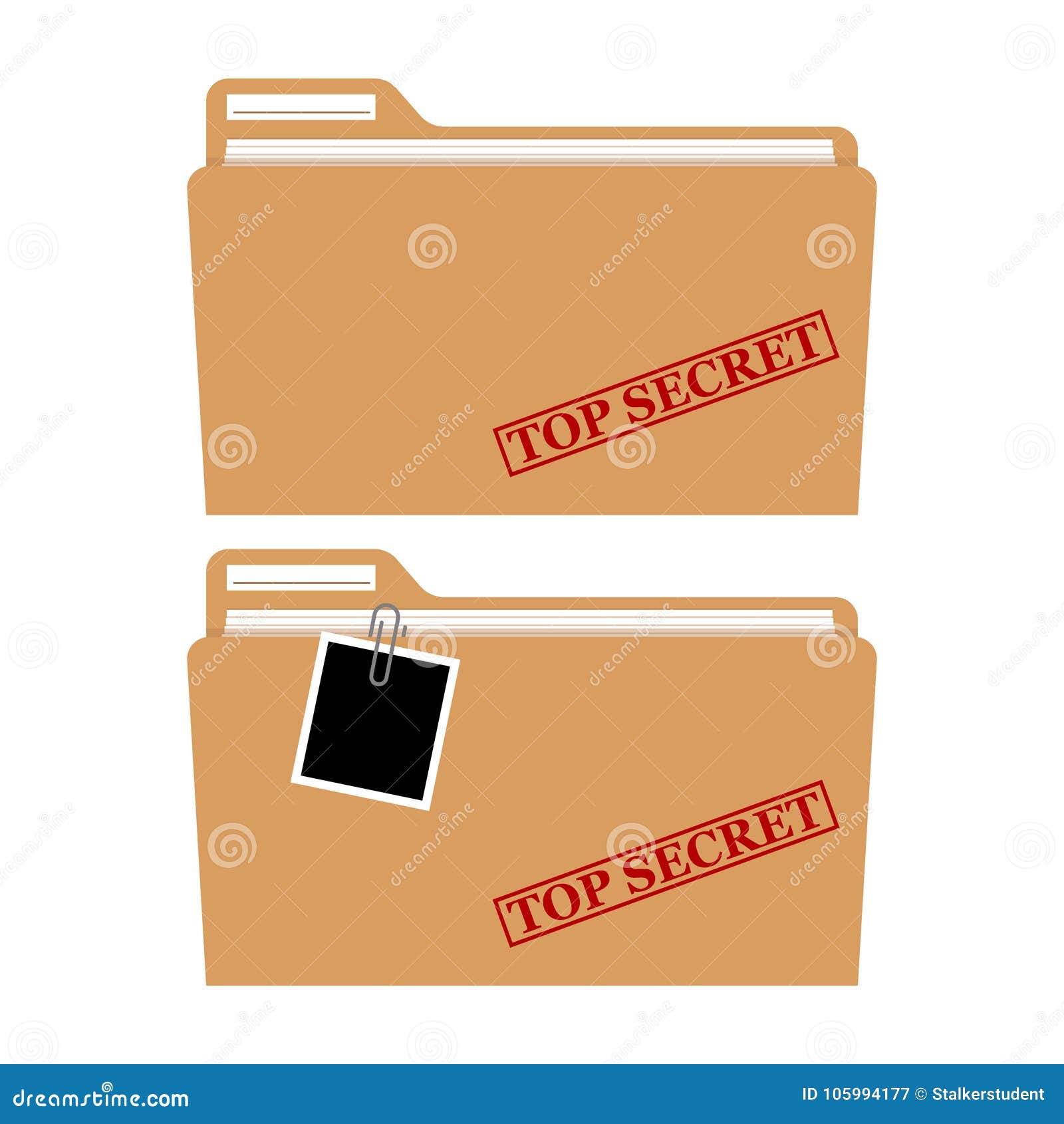 Confidential Private Locked Access To Information Files Vector Or ...