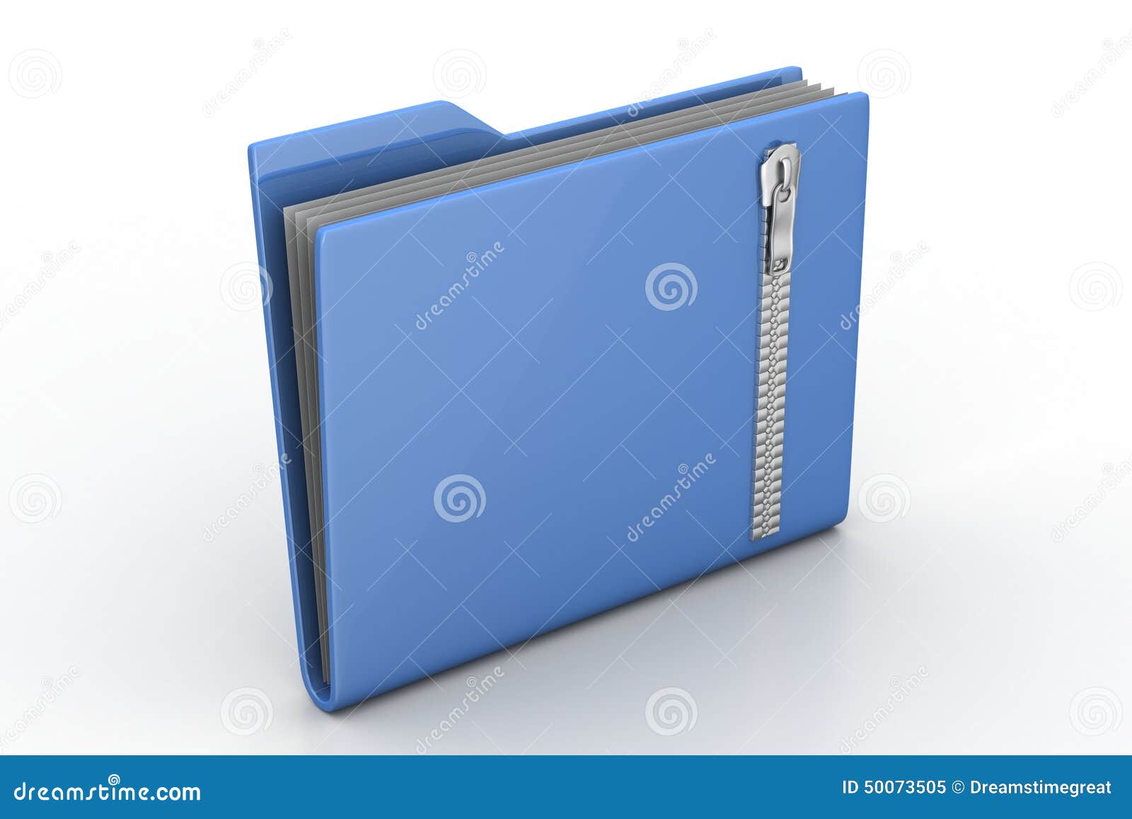 File folder with zip stock illustration. Illustration of safe - 50073505