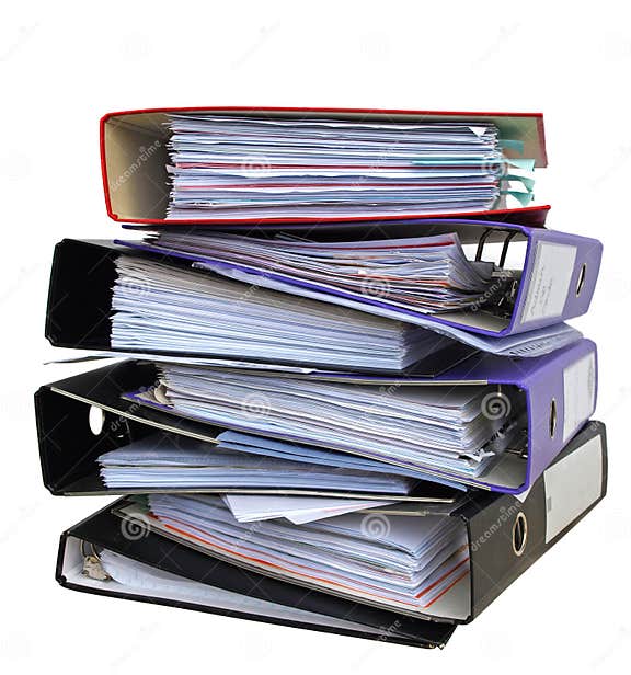File folders stock image. Image of information, clip - 21105721