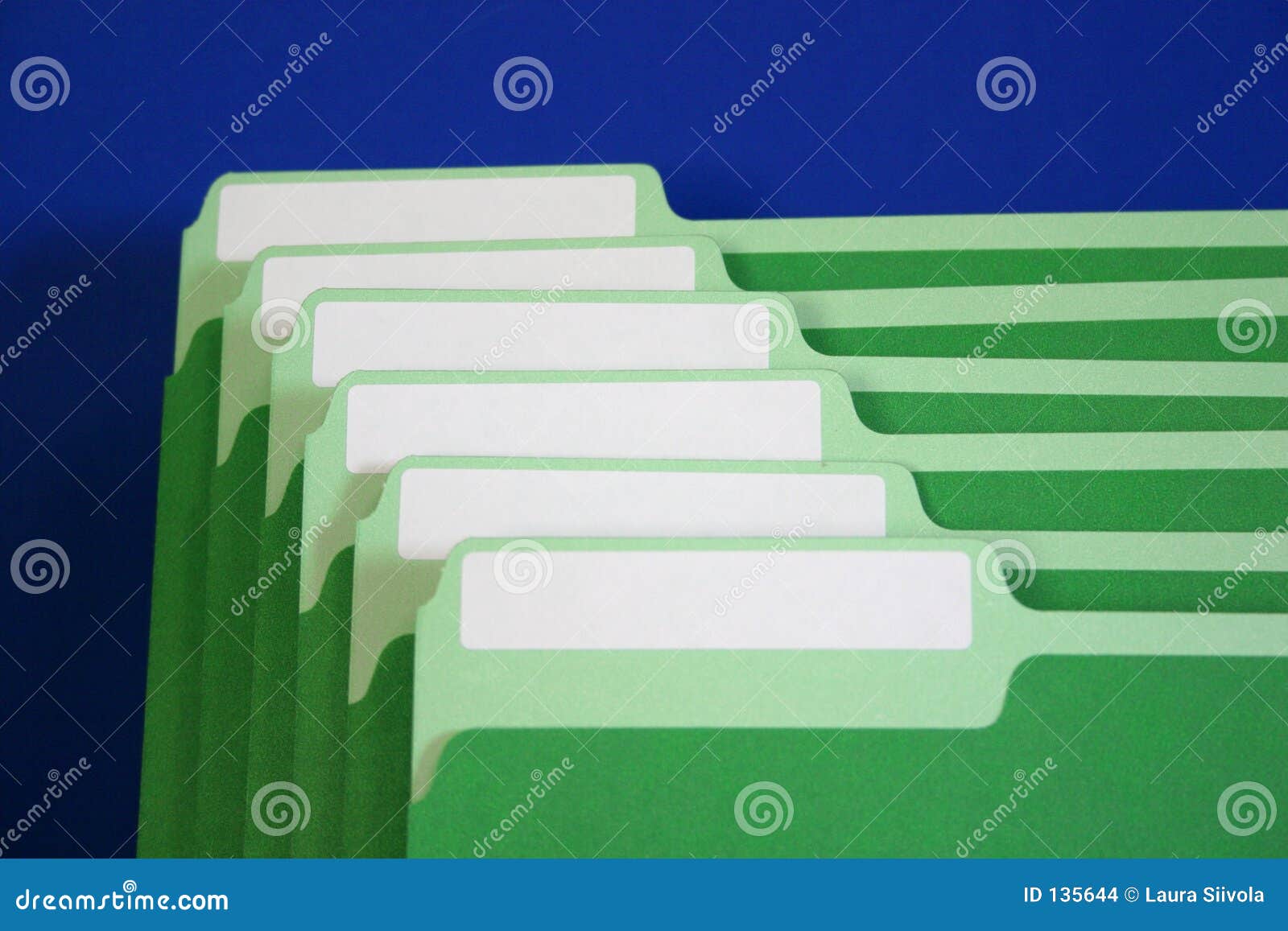 File Folders with Blank Labels Stock Photo - Image of office, organize ...