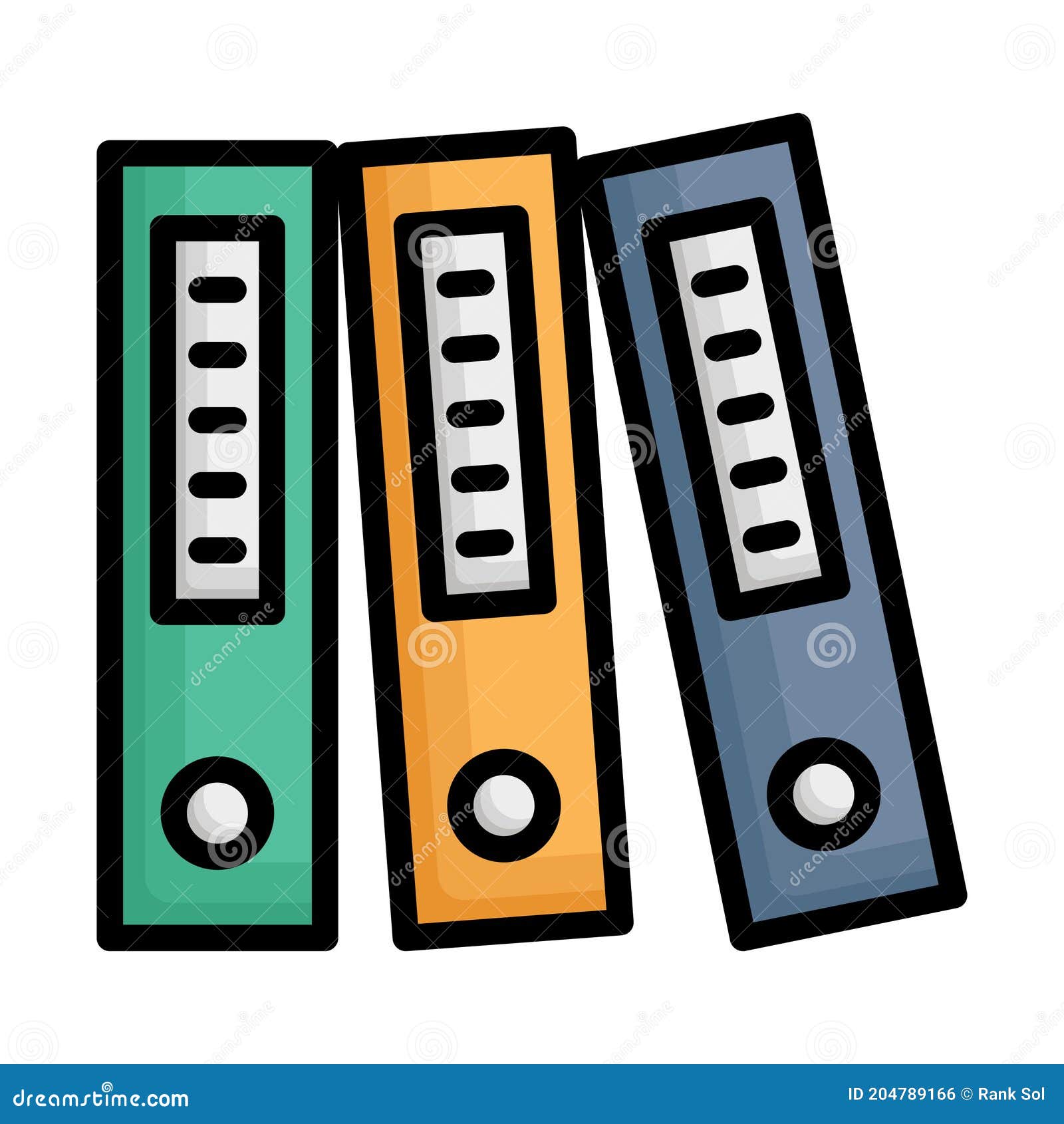 File Folders, Files Vector Icon Which Can Easily Modify Stock Vector ...
