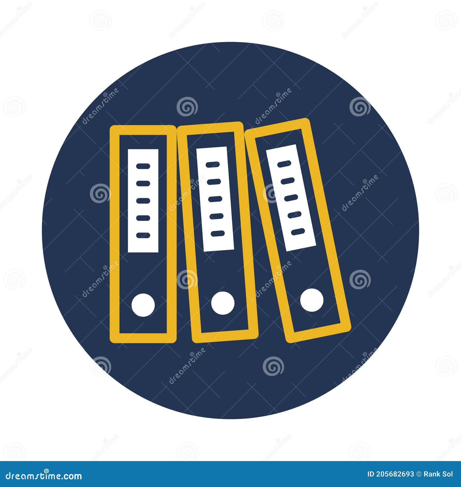 File Folders, Files Vector Icon Which Can Easily Modify Stock Vector ...