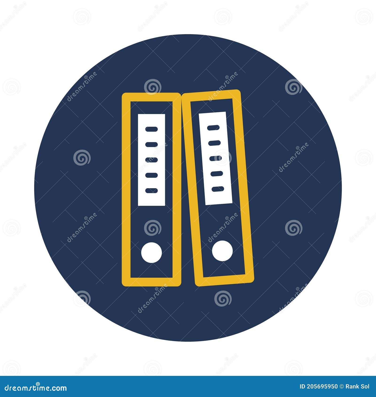 File Folders, Files Vector Icon Which Can Easily Modify Stock Vector ...