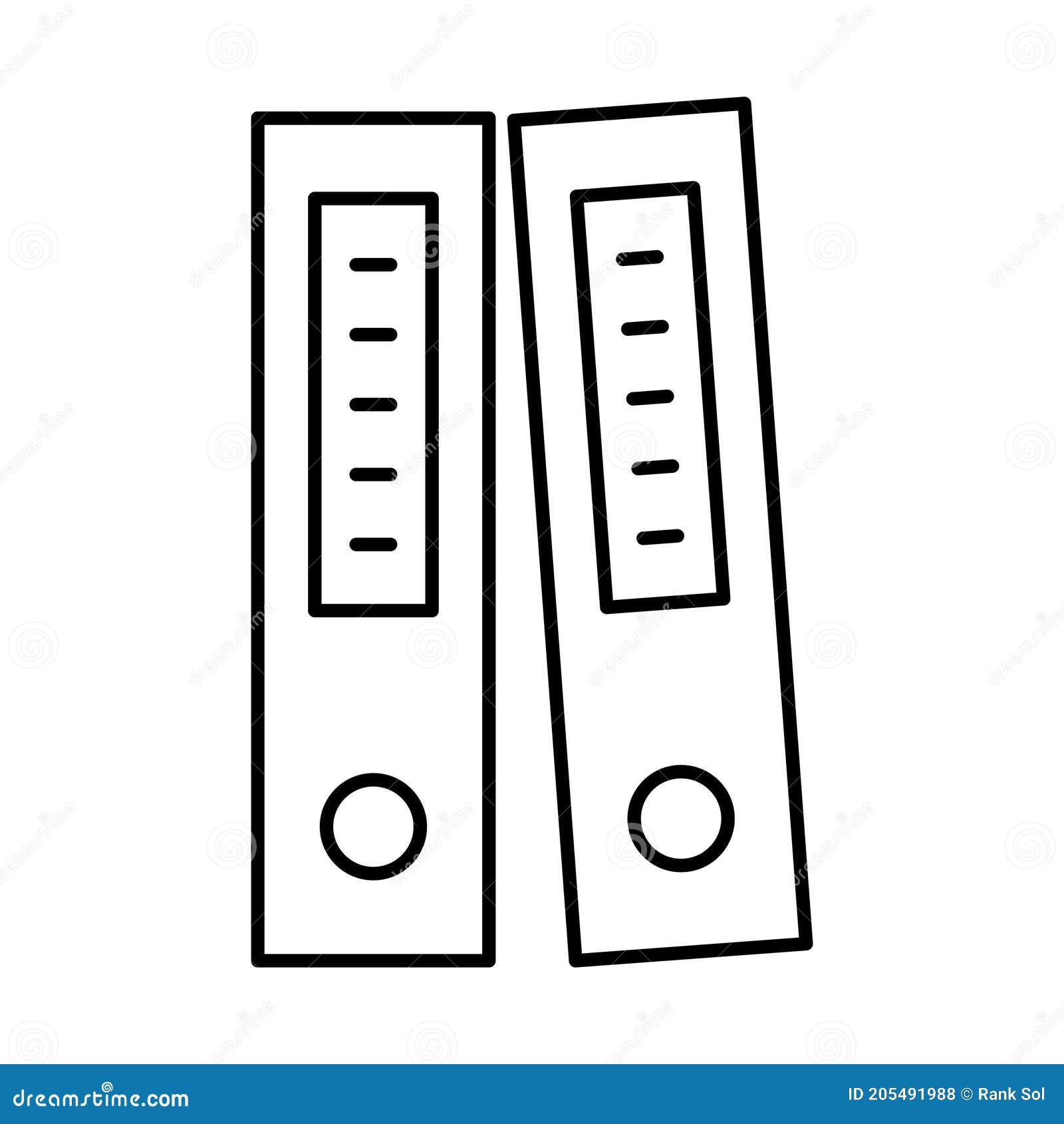File Folders, Files Vector Icon Which Can Easily Modify Stock Vector ...