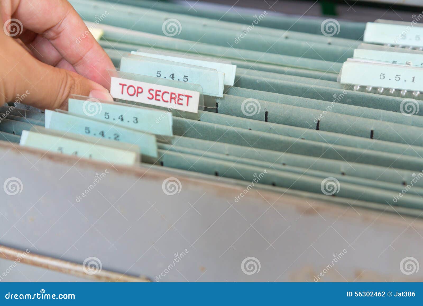 File Folders in a Filing Cabinet Stock Photo - Image of files ...