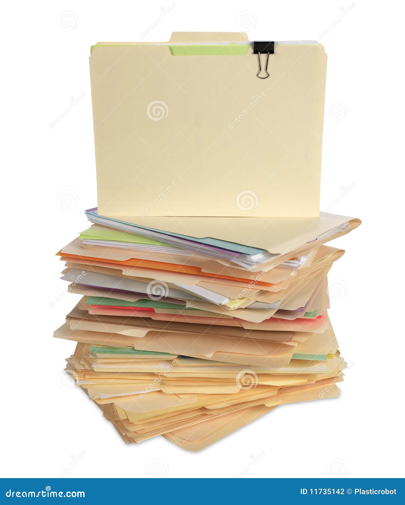 File Folders Isolated stock photo. Image of time, bills - 11735142