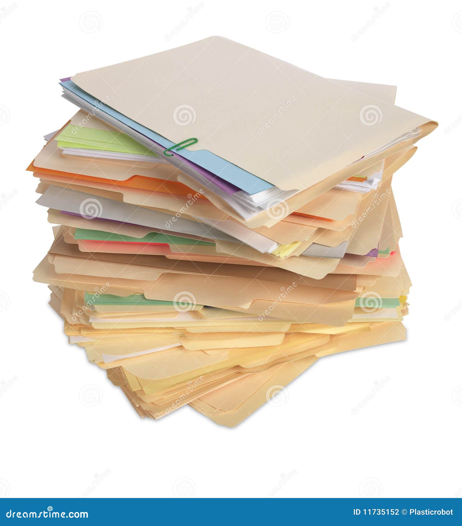 File Folders Isolated stock photo. Image of files, outlined - 11735152