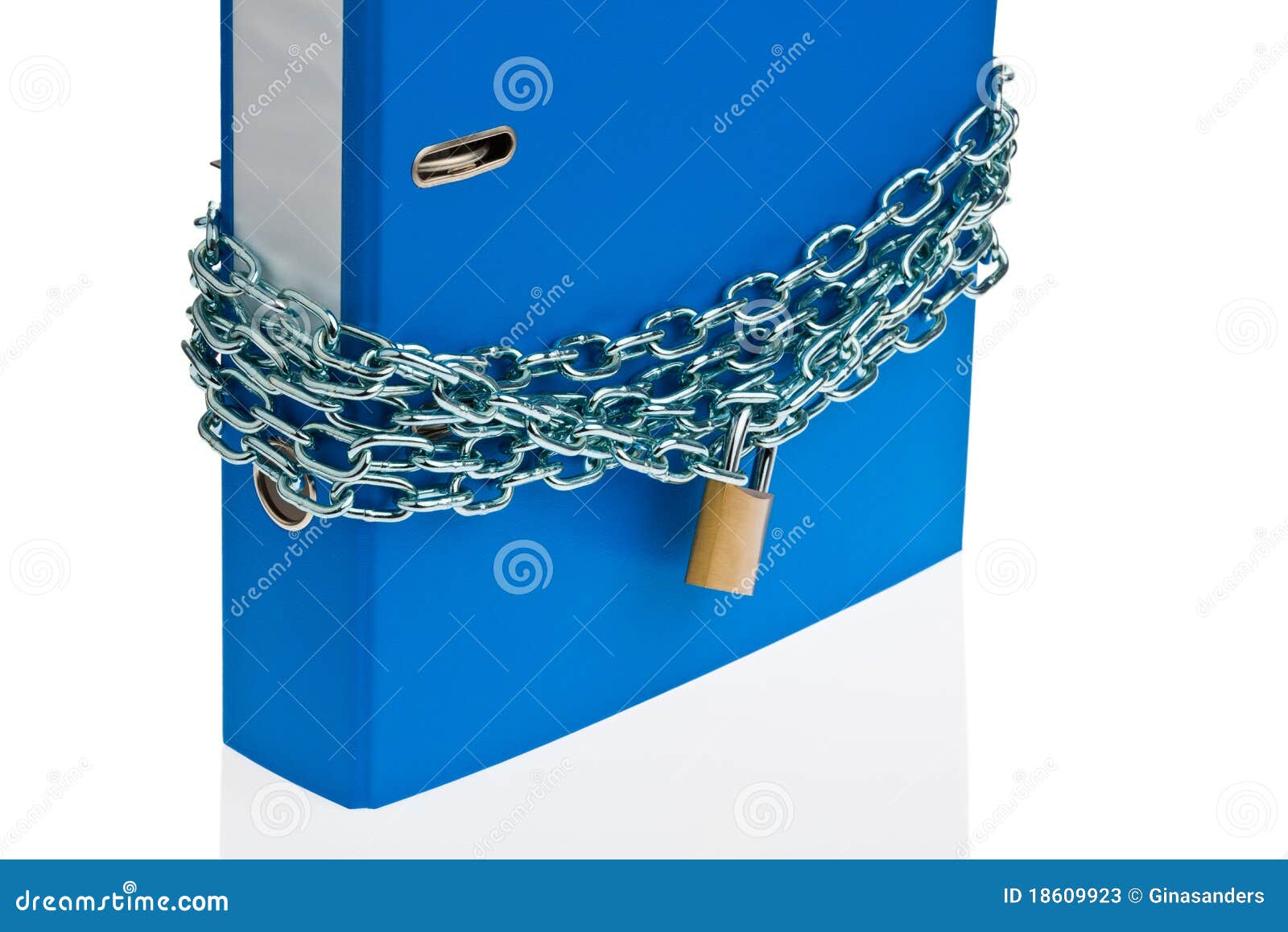 File Folders Locked with Chain Stock Image - Image of privacy, account ...