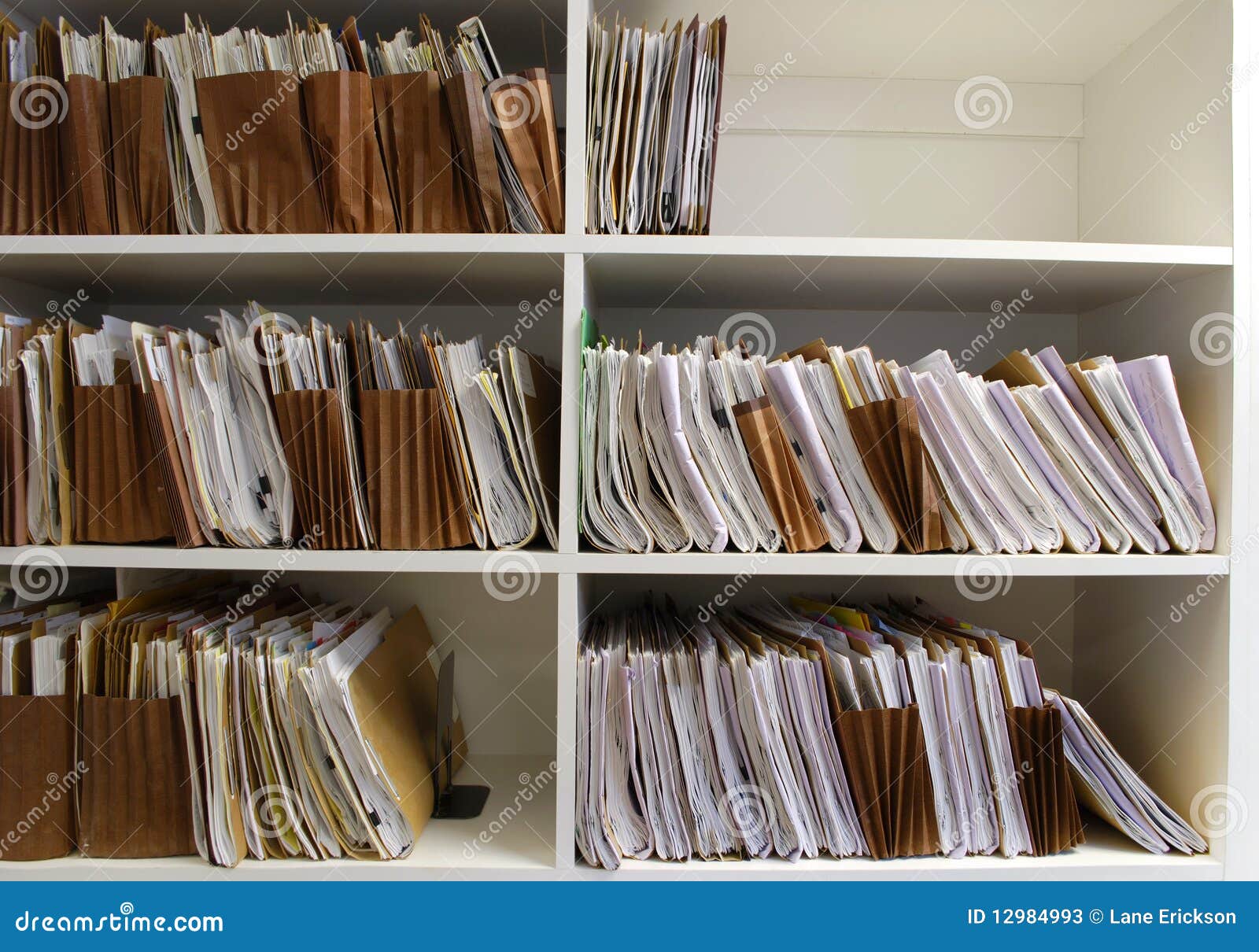 File Folders on Shelf stock image. Image of organize - 12984993