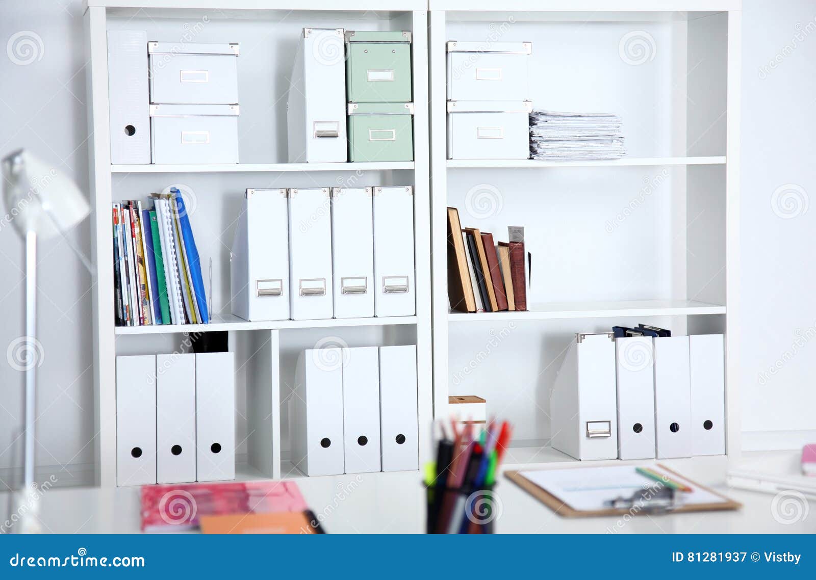 File Folders, Standing on the Shelves at Office. Stock Image - Image of ... File Folders, Standing on the Shelves at Office. Stock Image - Image of ...