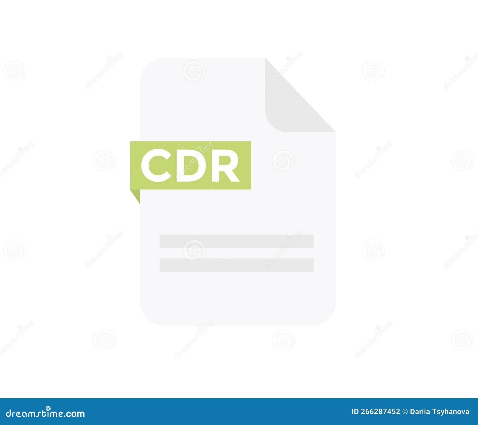 File Format CDR Logo Design. Document File Icon. Element for ...
