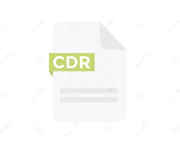 File Format CDR Logo Design. Document File Icon. Element for ...