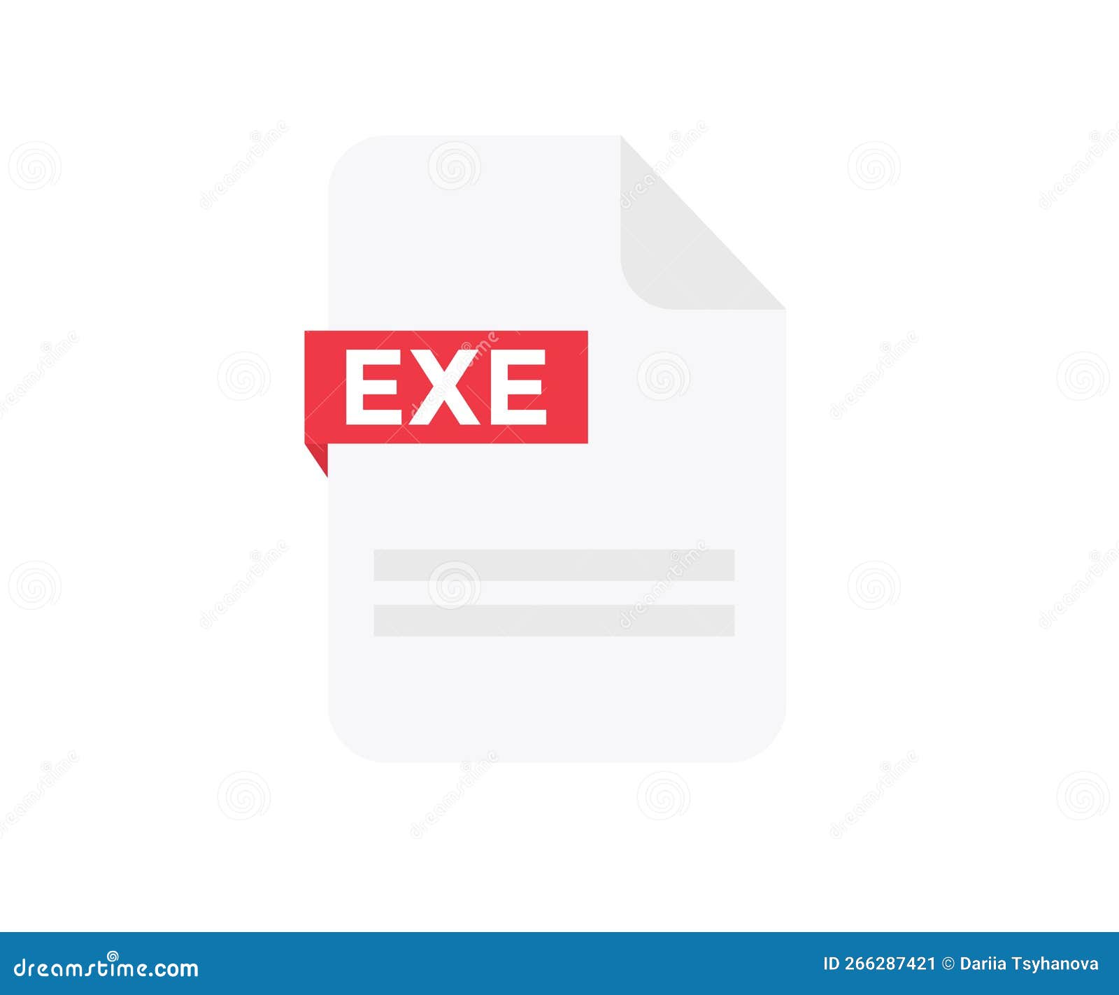 File Format EXE Logo Design. Document File Icon. Element for ...
