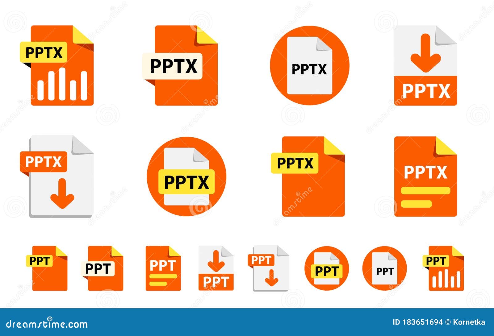 File Format Extensions Icons. Collection of Vector Icons. Stock Vector - Illustration of format ...