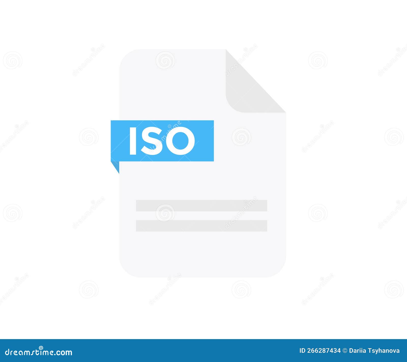 File Format ISO Logo Design. Document File Icon. Element for ...