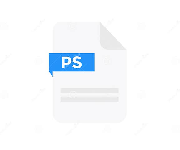 File Format PS Logo Design. Document File Icon, Internet, Extension ...