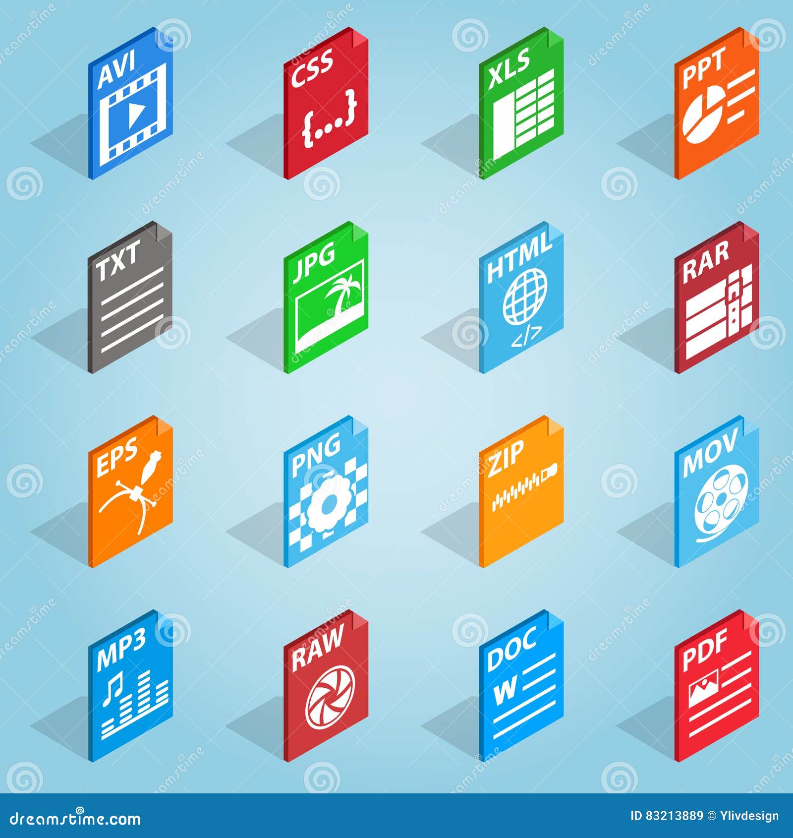 File Format Set Icons, Isometric 3d Style Stock Vector - Illustration ... File Format Set Icons, Isometric 3d Style Stock Vector - Illustration ...