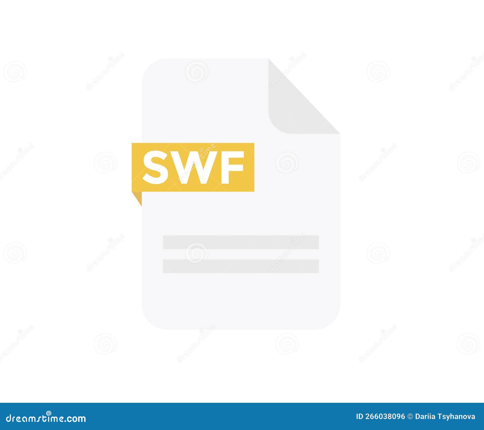 File Format SWF Logo Design. Document File Icon. Element for ...