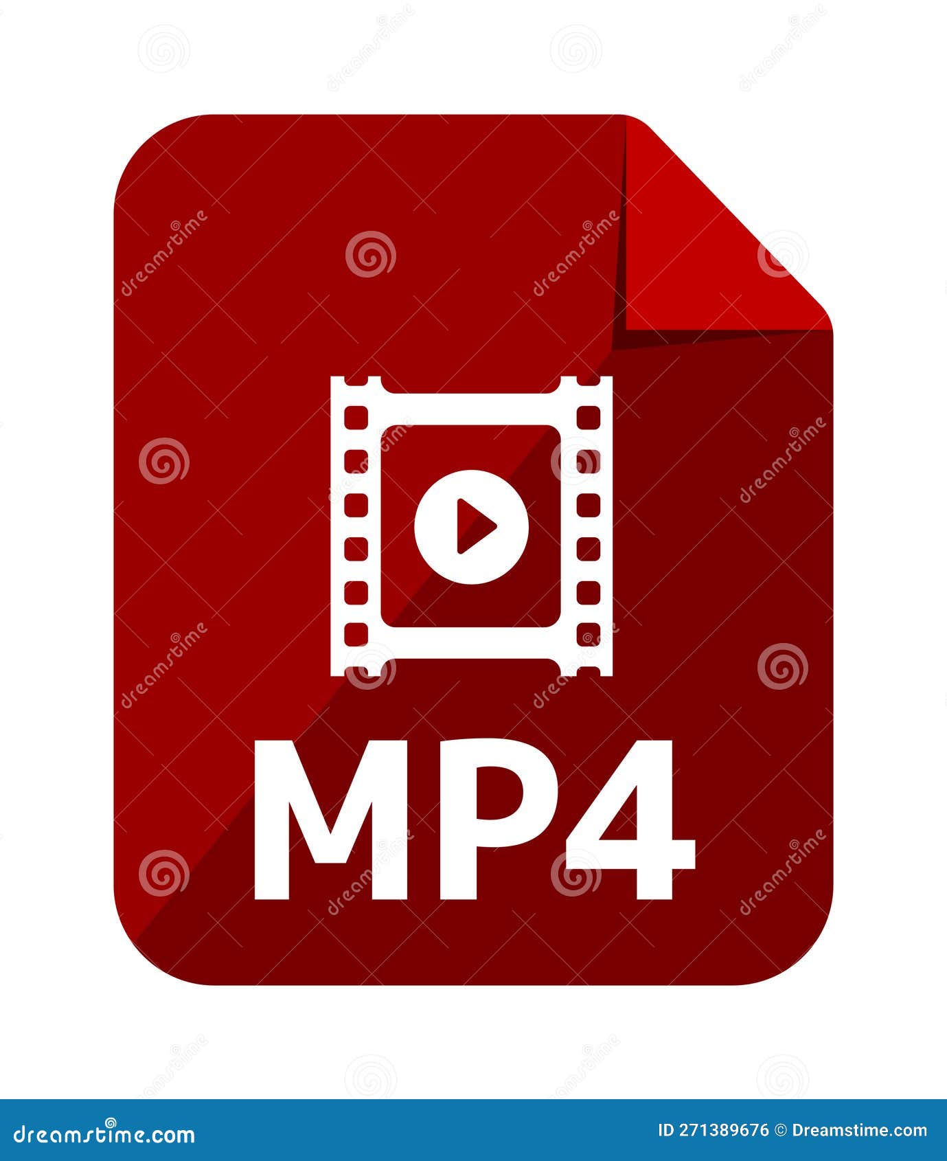 File Formats Vector Icon Illustration MP4 Stock Vector - Illustration ...