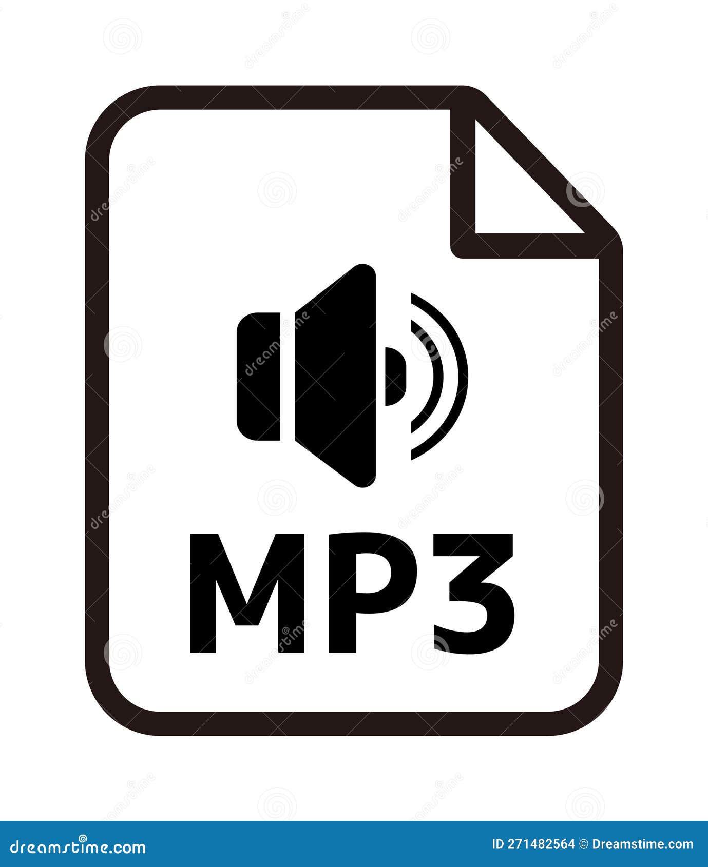 File Formats Vector Icon Illustration MP3 Stock Vector - Illustration ...