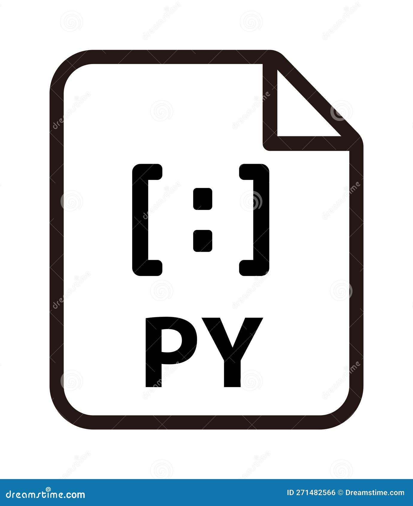 File Formats Vector Icon Illustration .py , Python Stock Vector - Illustration of download, text ...