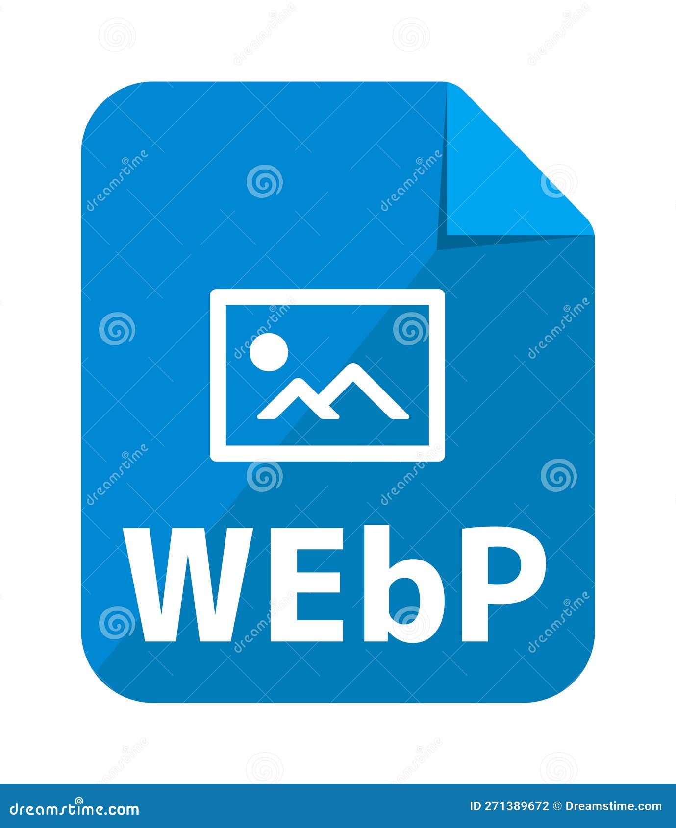 File Formats Vector Icon Illustration WEbP Stock Vector - Illustration ...