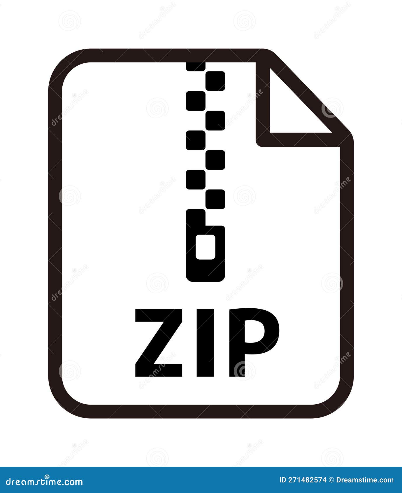 File Formats Vector Icon Illustration Zip Stock Vector - Illustration ...