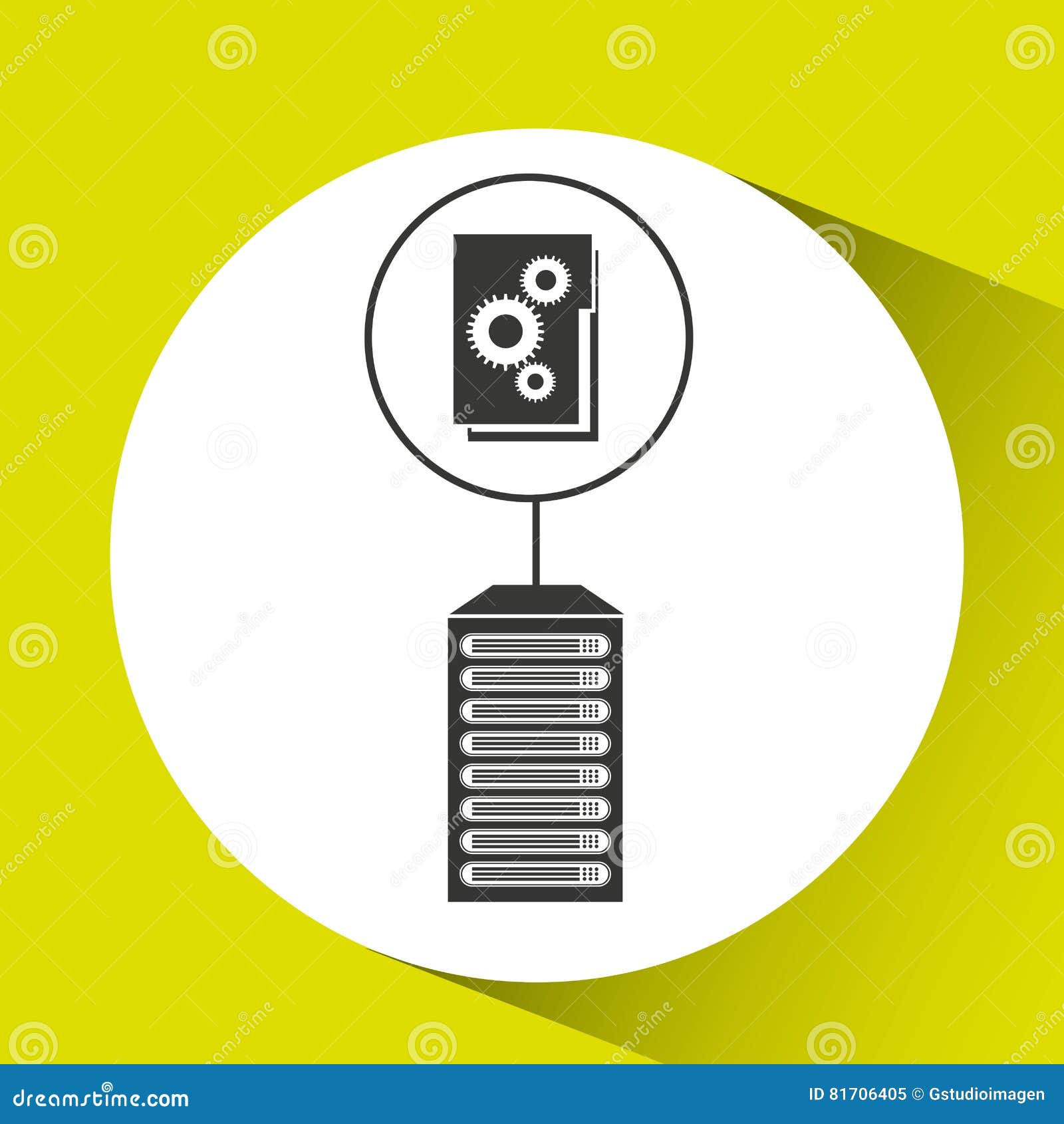 File Gear Data Center Connection Stock Vector - Illustration of ...