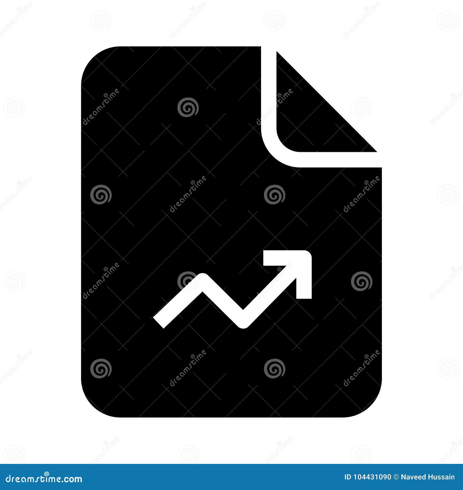 FILE GRAPH glyphs icon stock illustration. Illustration of glyphs - 104431090