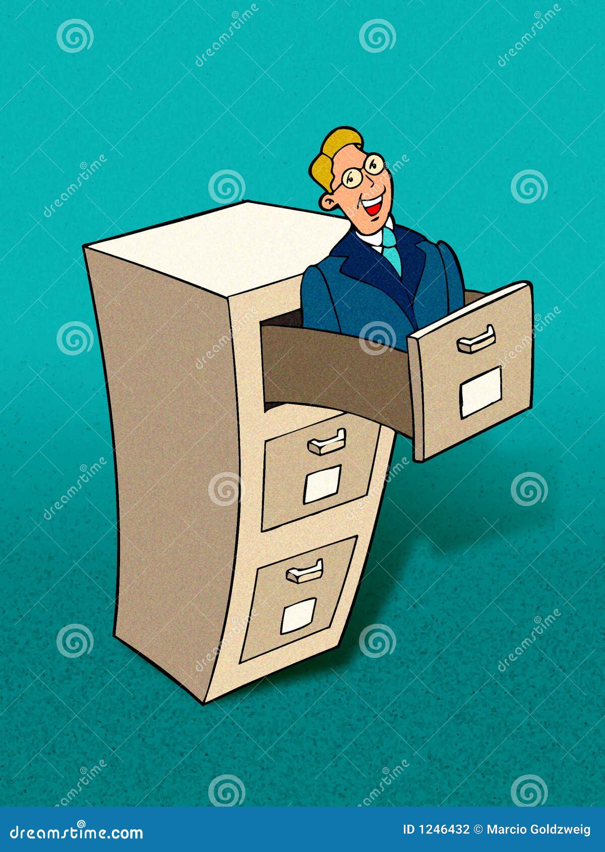 The File Guy stock illustration. Illustration of papers - 1246432