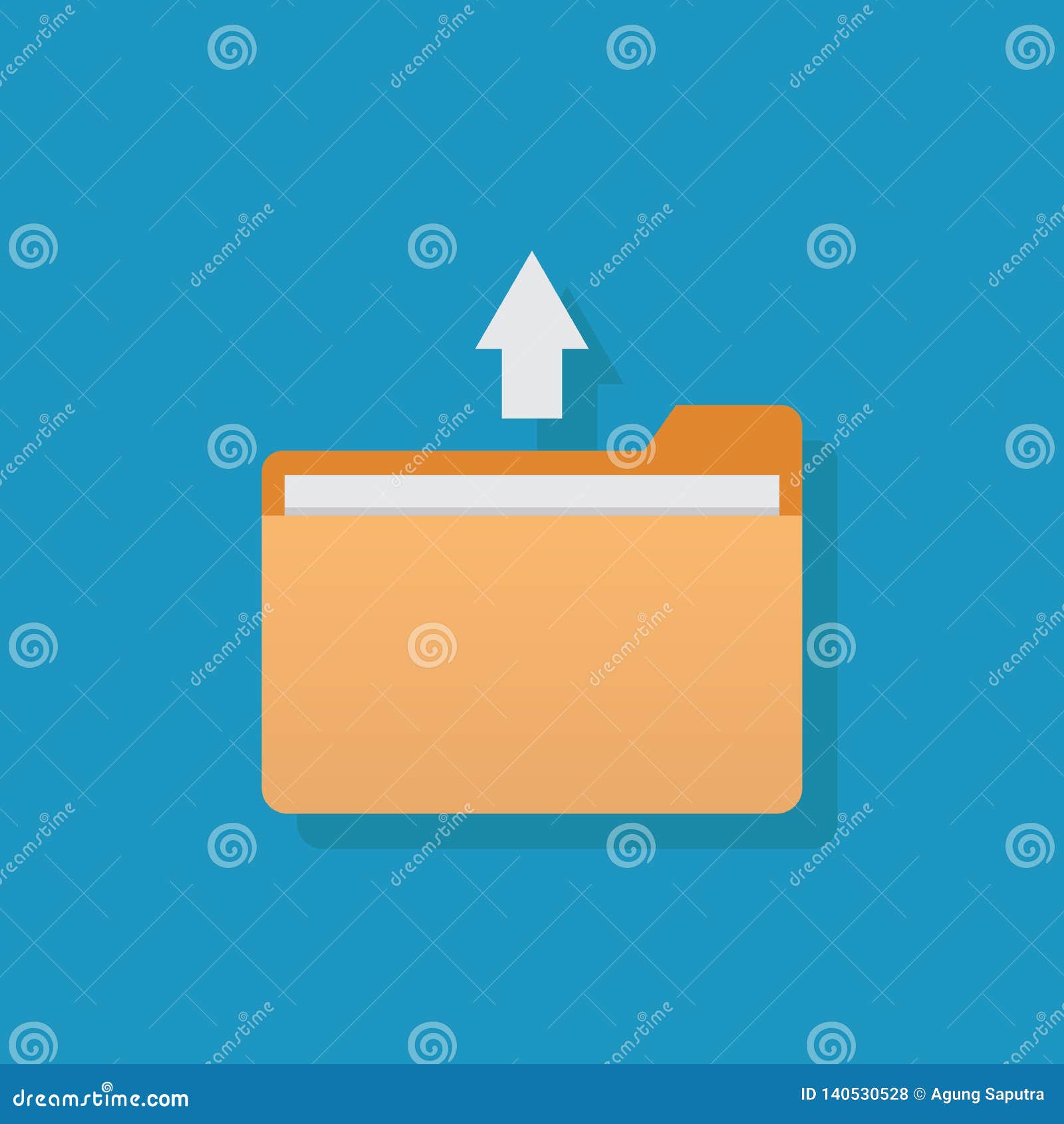 File Icon, Flat Design Vector Illustration Stock Vector - Illustration ...