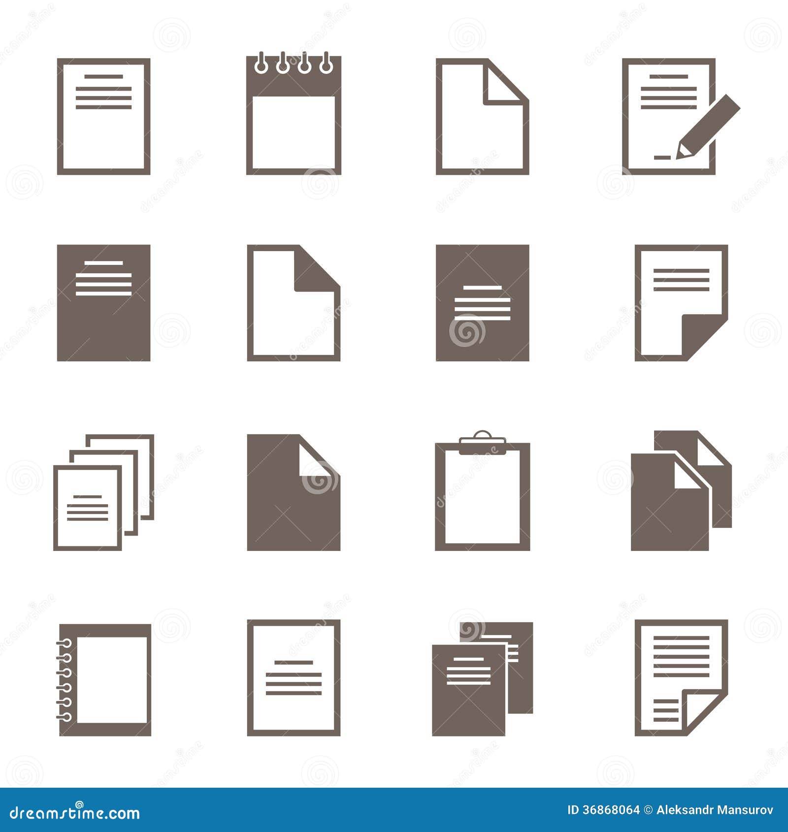 File an icon2 stock vector. Illustration of white, felt - 36868064