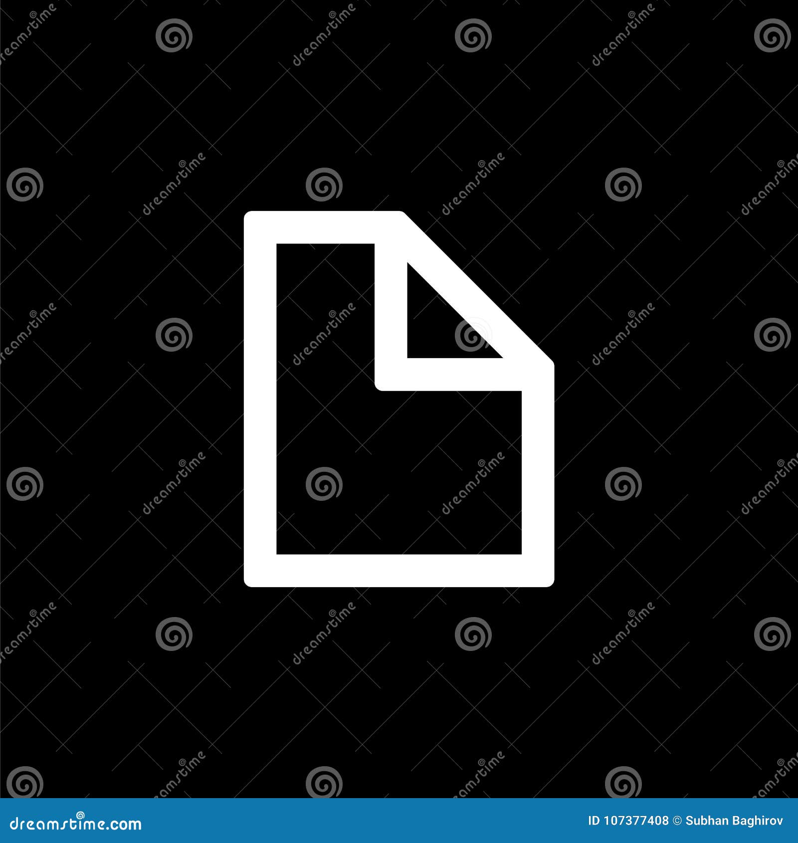 File Icon for Simple Flat Style Ui Design Stock Vector - Illustration ...