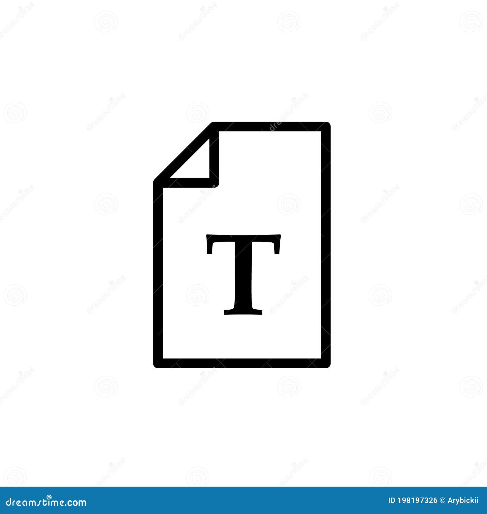 File Icon on White Background. Vector Stock Vector - Illustration of ...