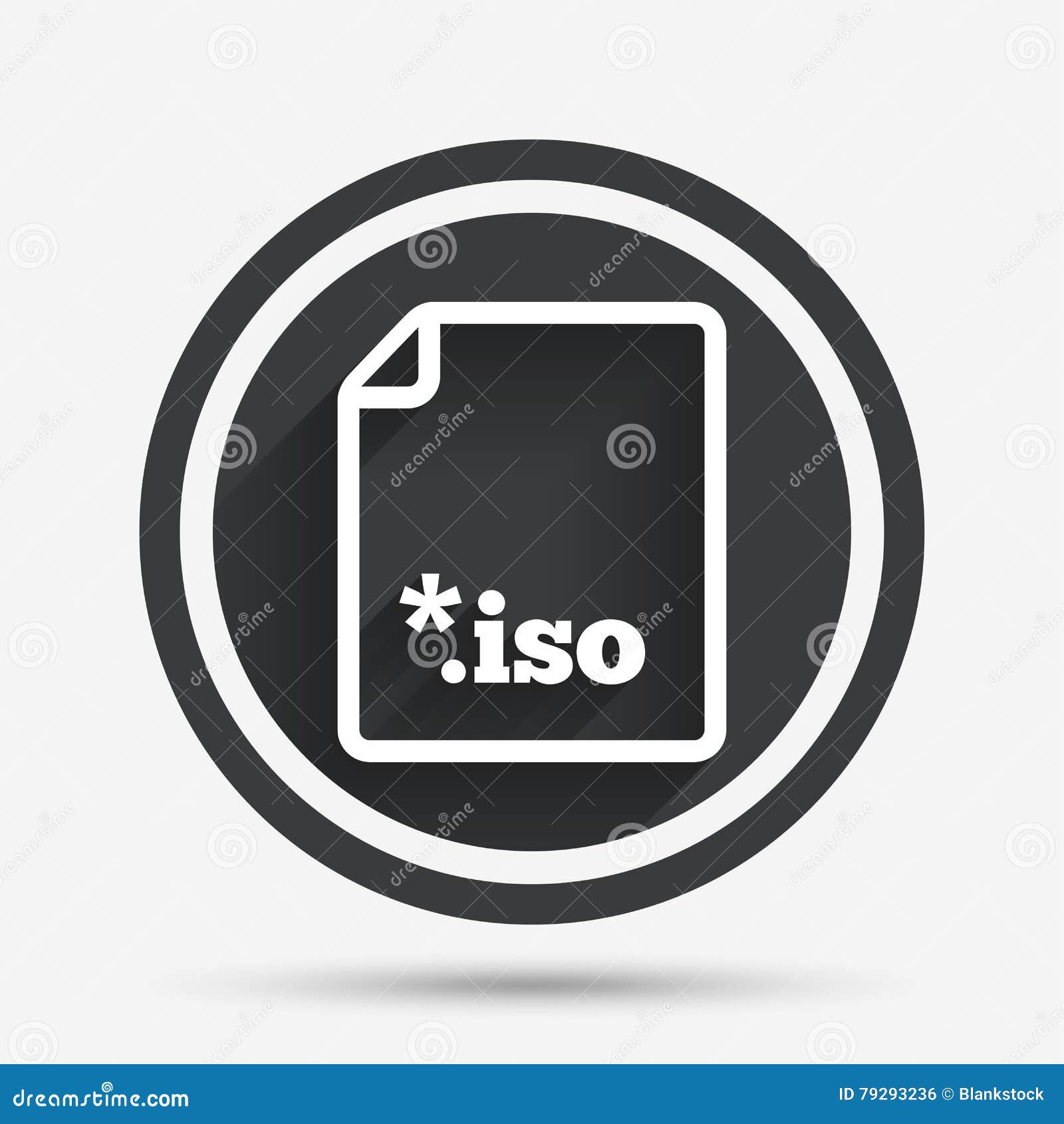 File ISO Icon. Download Virtual Drive File. Stock Vector - Illustration ...