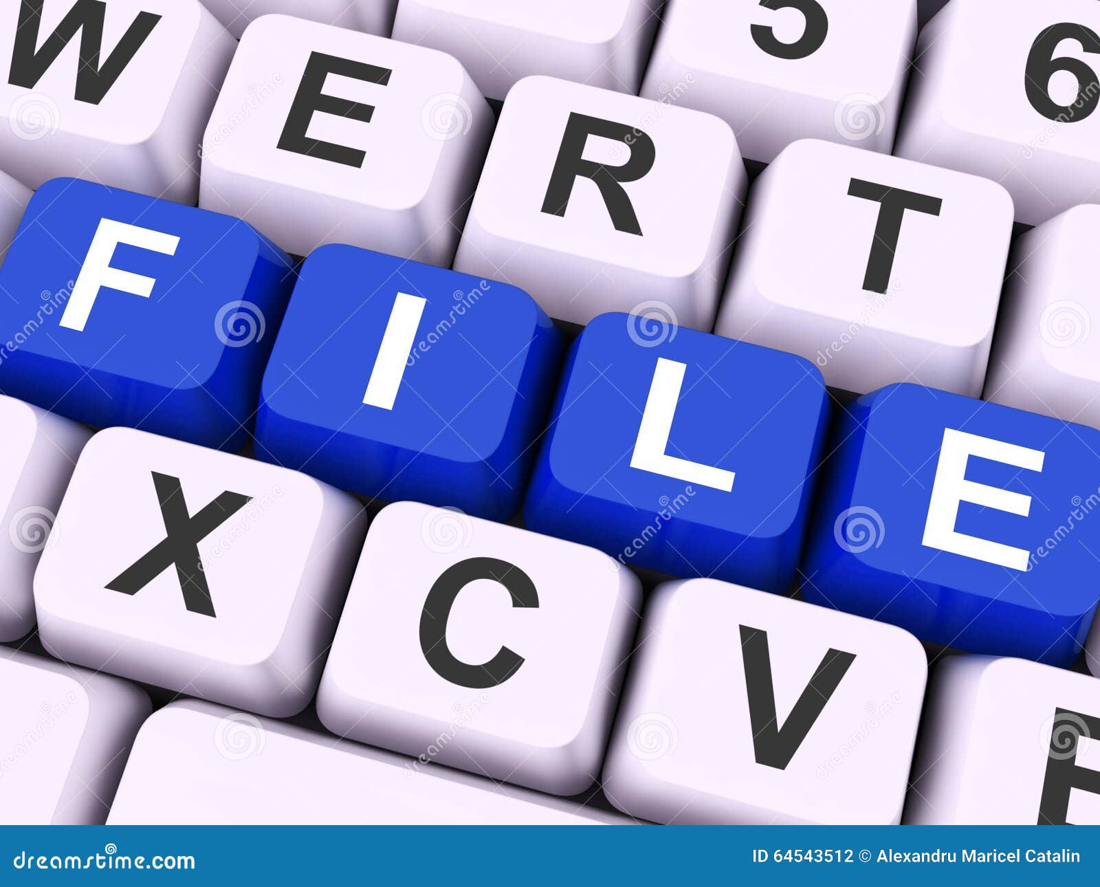 File Keys Show Files or Data Filing Stock Photo - Image of filing ...
